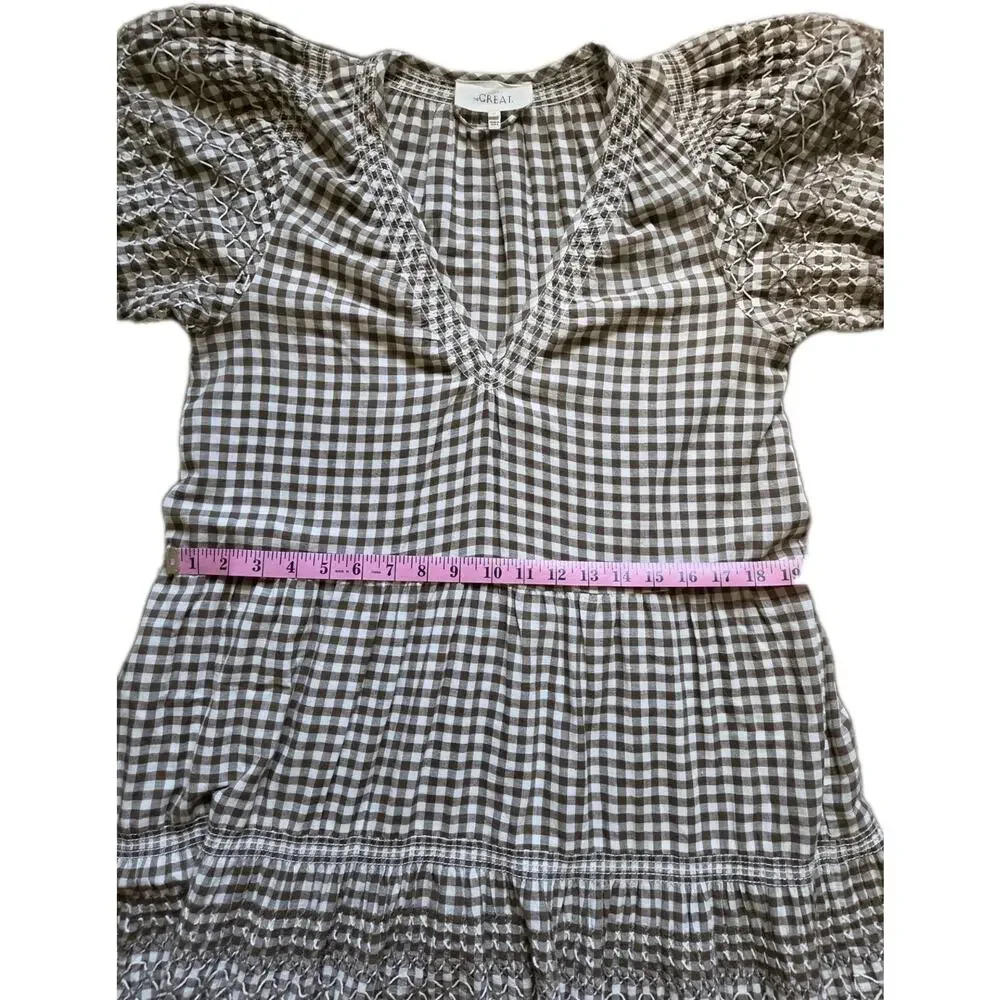 THE GREAT. | Dresses | The Great Dakota Gingham Cross Stitch ...
